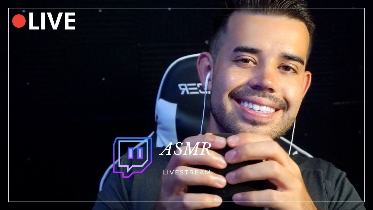 ASMR Twitch Livestream with Triggers ( 4 HOURS, Male Whispering ) - YouTube