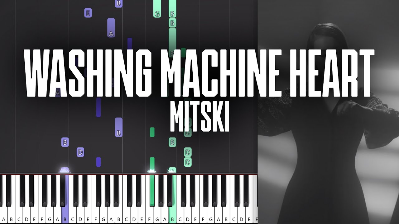 Washing Machine Heart - Mitski - Piano Tutorial + MIDI - YouTube