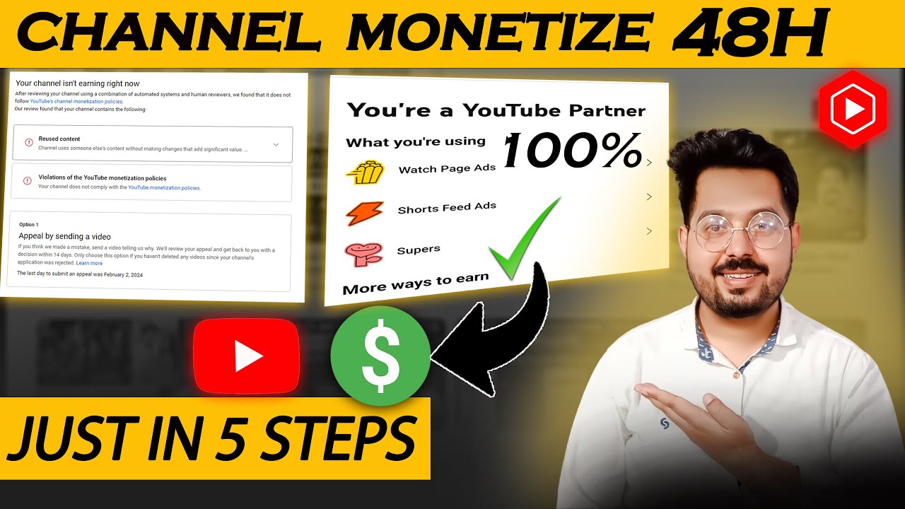 how to monetize YouTube channel | channel monetize kaise kare | reused content monetization ...
