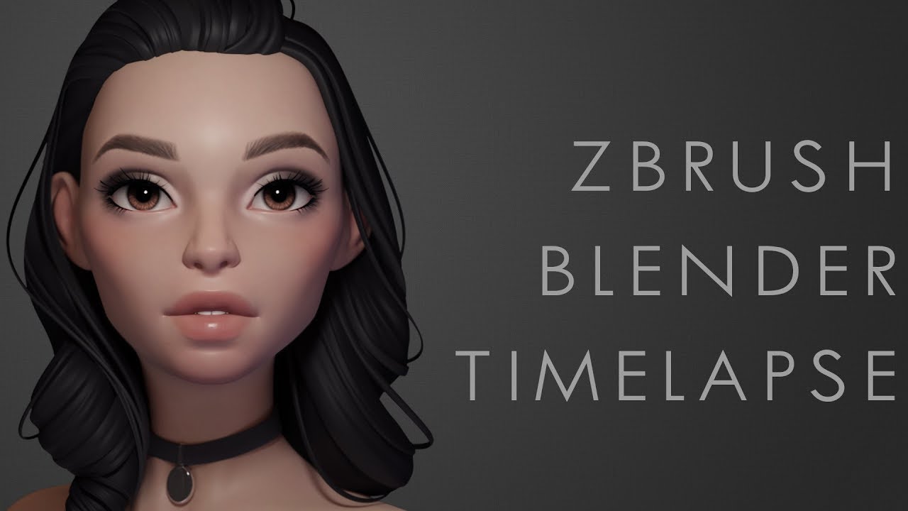 E2 Angel - Zbrush/Blender Time-lapse - YouTube