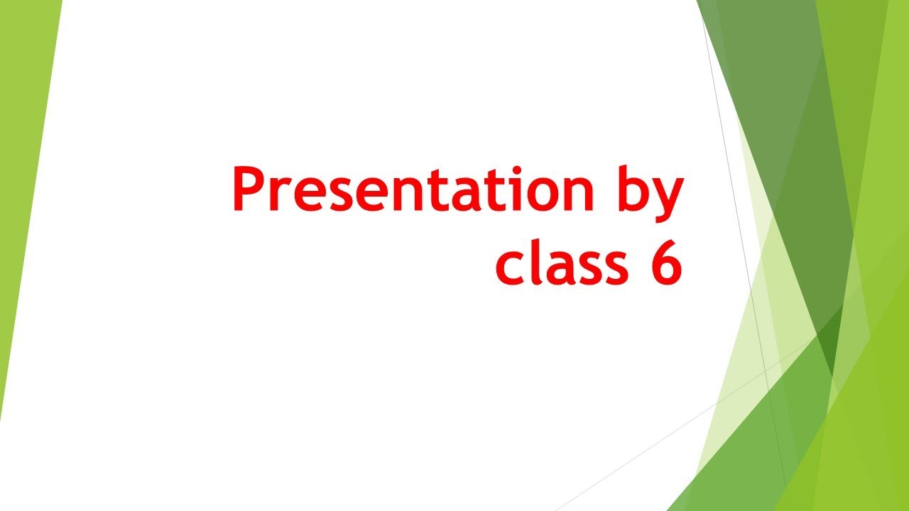 The smart school jamshoro||presentation by class 6 - YouTube