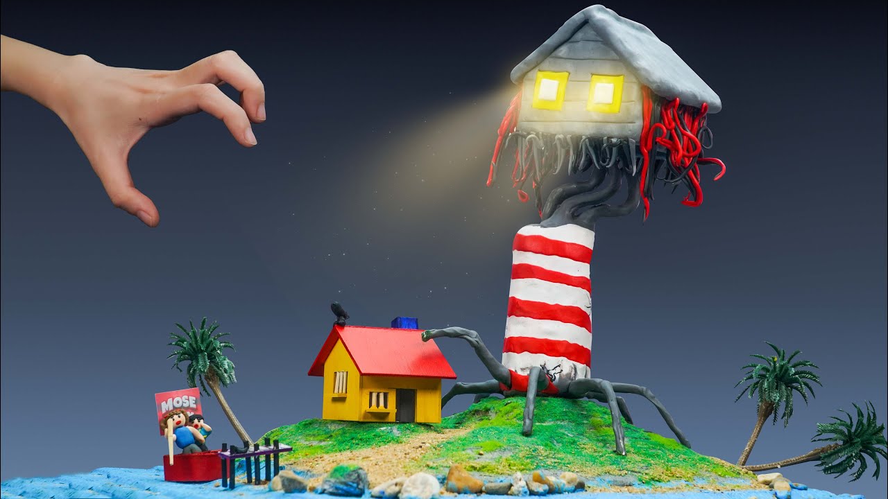 Making LIGHTHOUSE HEAD in the island | Leovincible &Trevor Henderson ...