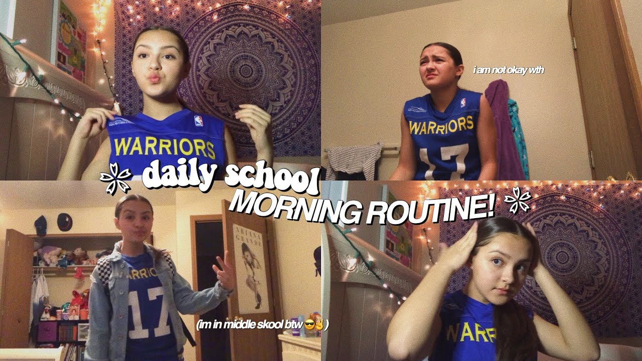 daily school morning routine || middle school edition - YouTube