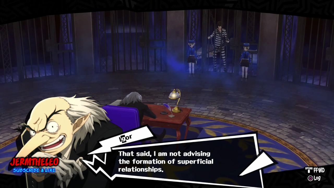 Persona 5 - Talking with Igor (Fool Confidant Rank 1) - YouTube