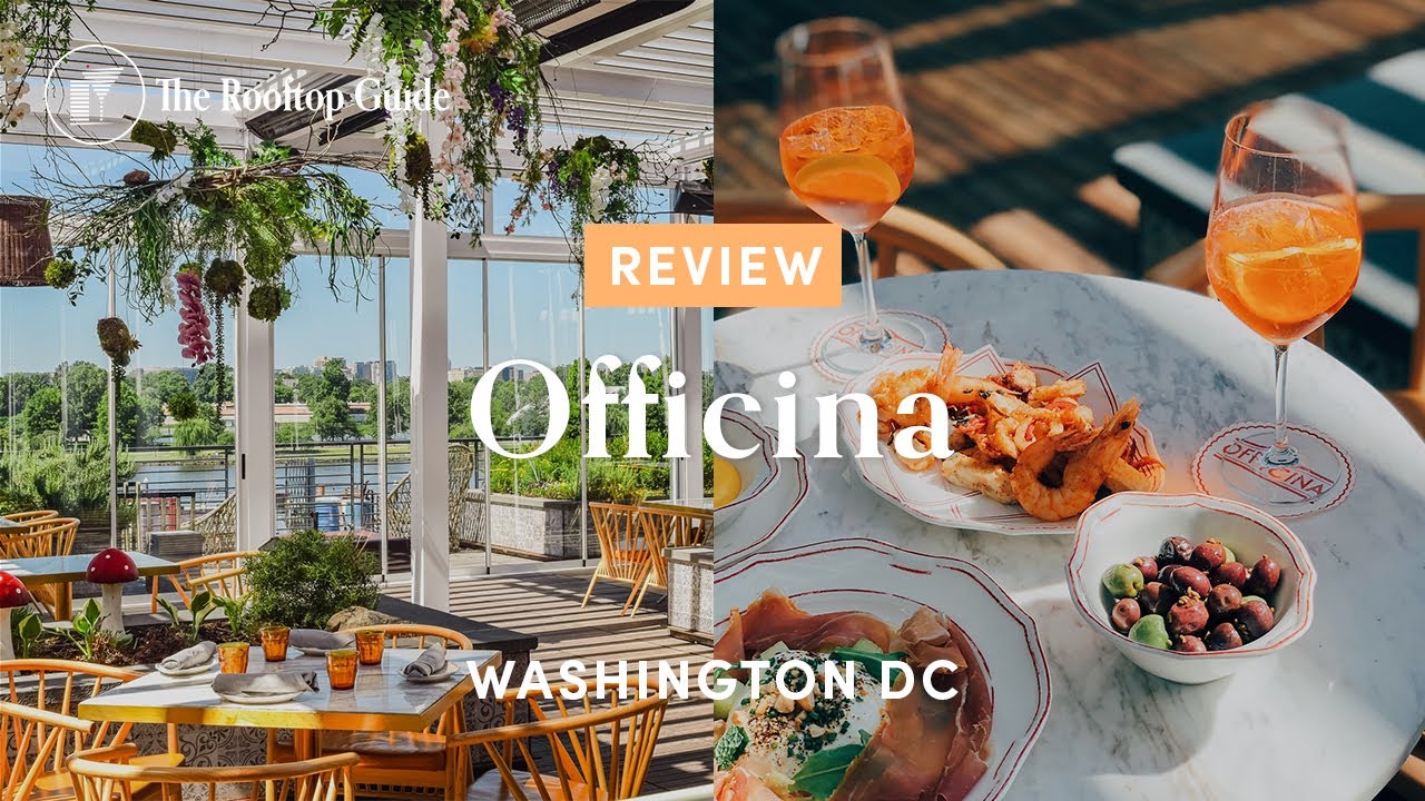 Officina rooftop bar in DC - Review - YouTube