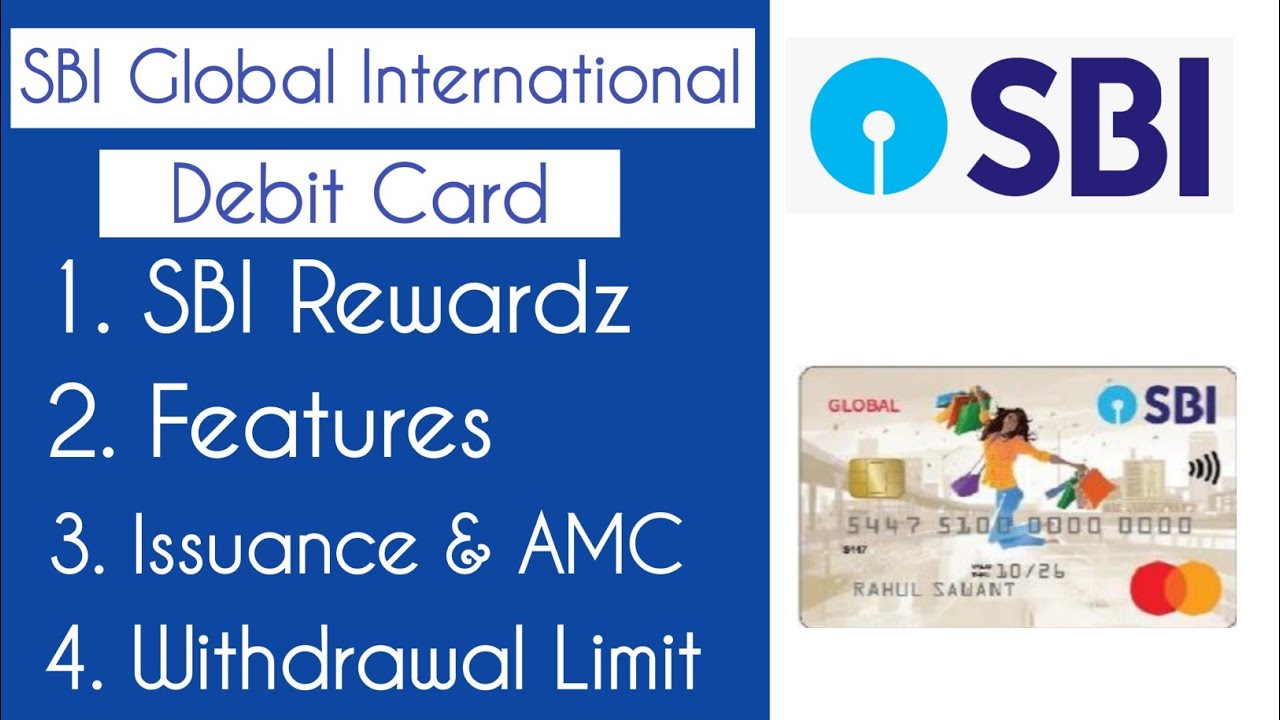 SBI Global International Debit Card - best SBI debit card - YouTube