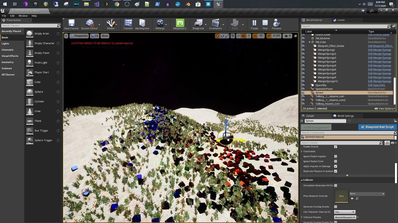 Niagara Distance-Based Particle Color Scale - YouTube