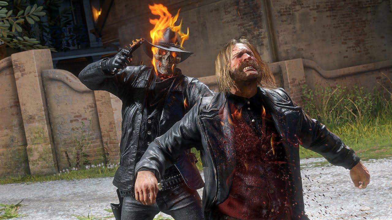 Red Dead Redemption 2 - Arthur Becomes Ghost Rider Pc Mods - YouTube