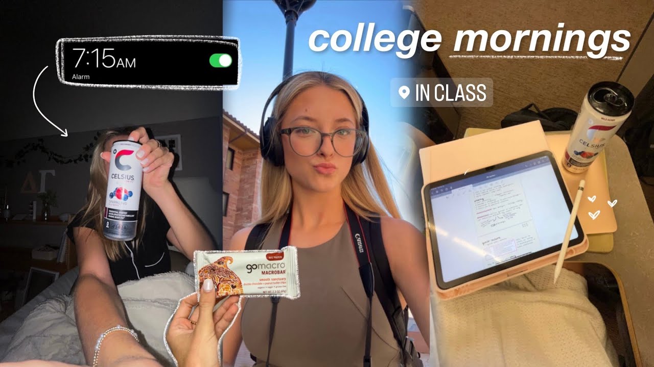 college morning routine (for a couple days) - YouTube