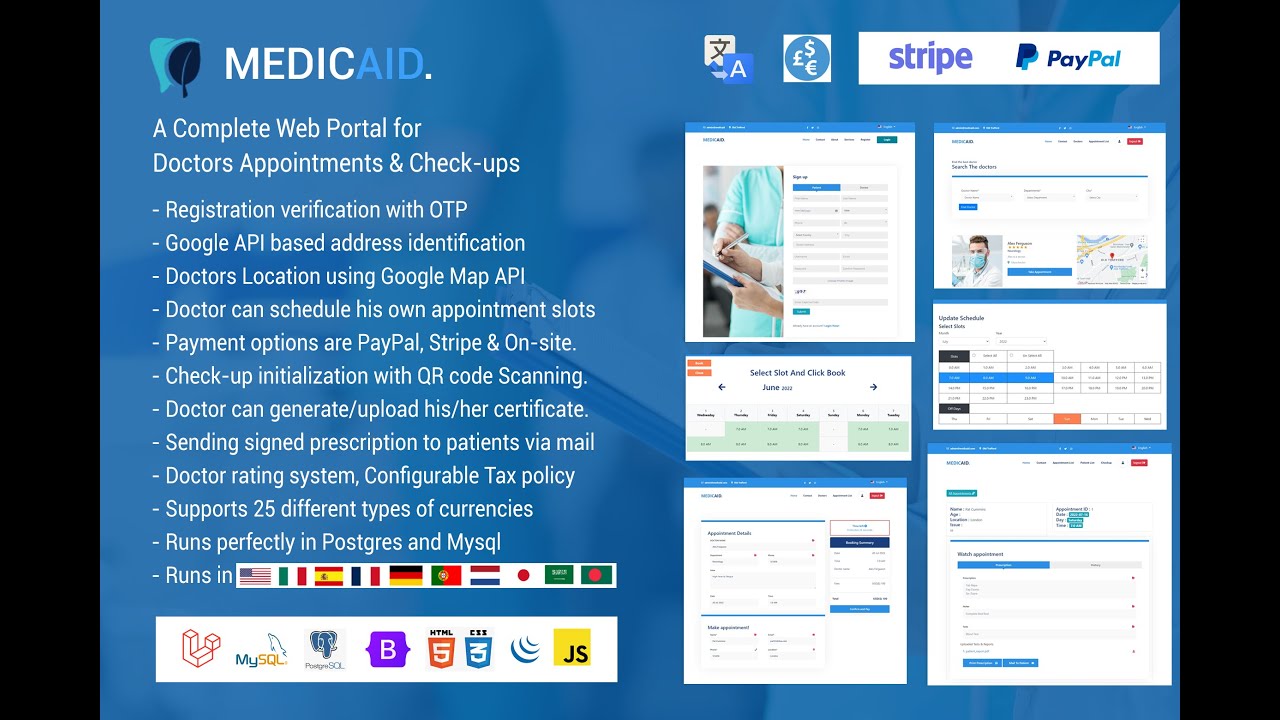MedicAid - A Complete Web Portal for Doctors Appointments & Check-ups ...