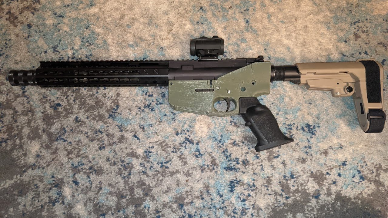 testing my 3d printed ar lower. - YouTube