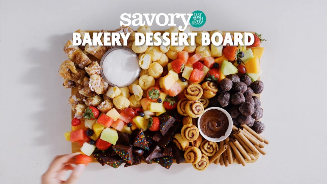 How to Make a Bakery Dessert Board | SavoryOnline - YouTube