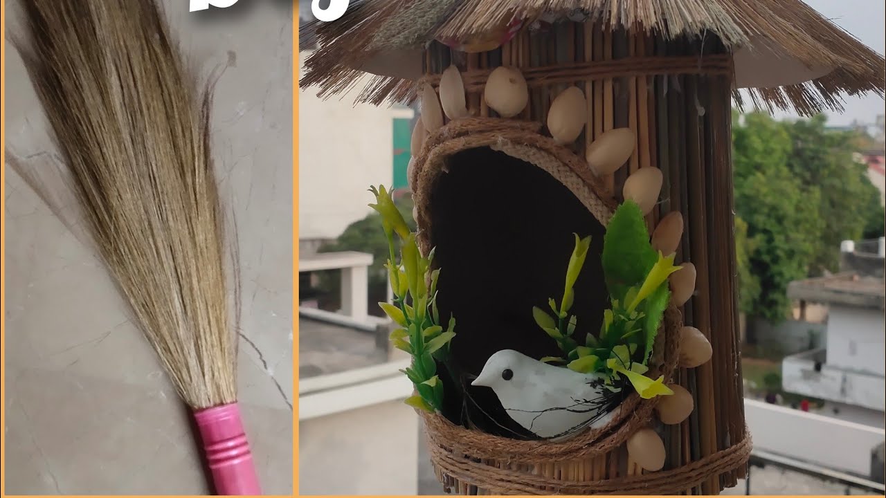 Making Bird House from waste material /How to make chidiya ghar/Purani ...