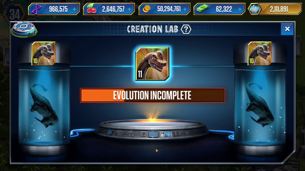 Finally A LvL 40 Brachiosaurus [Jurassic World The Game (HACK) ] - YouTube