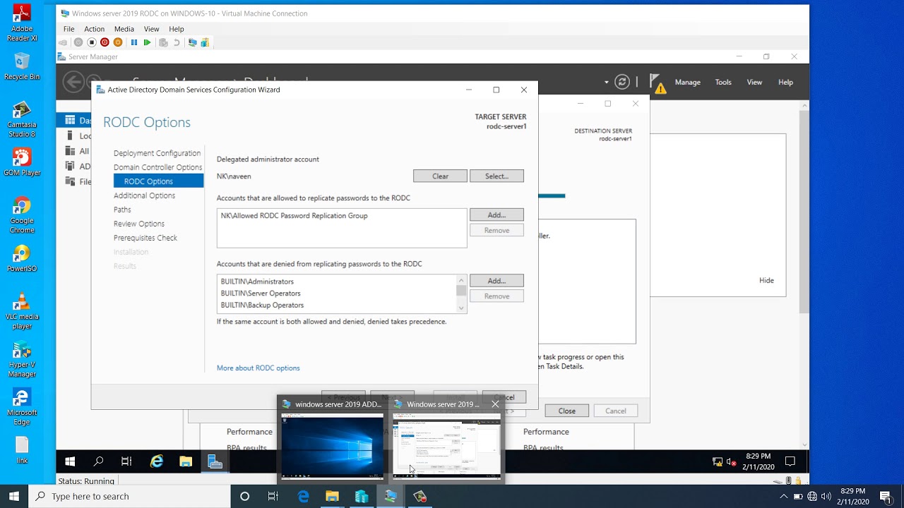 RODC Install or configured on windows server 2019 - YouTube