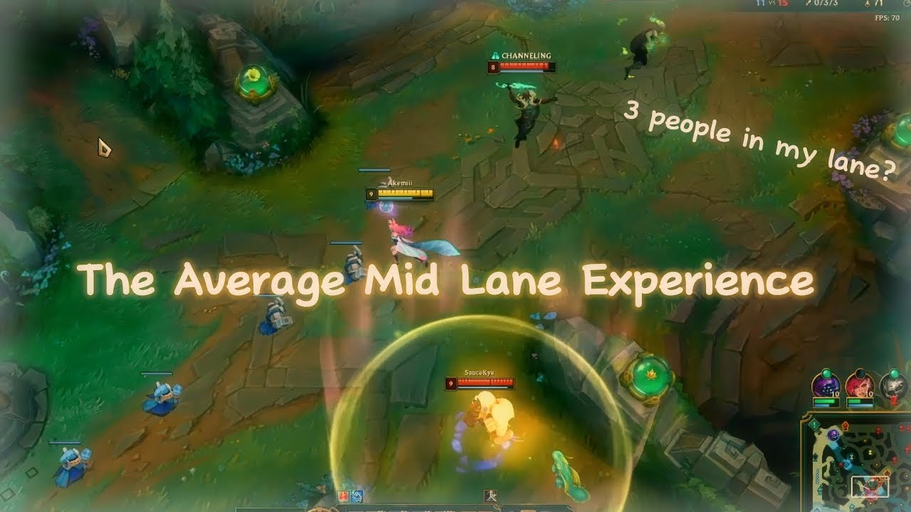The Average Mid Lane Experience - YouTube