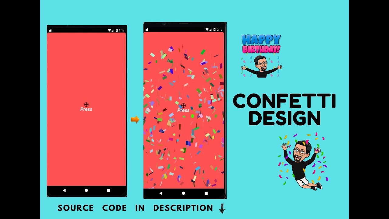 Confetti Design with flutter || Simple tutorial for beginners ...
