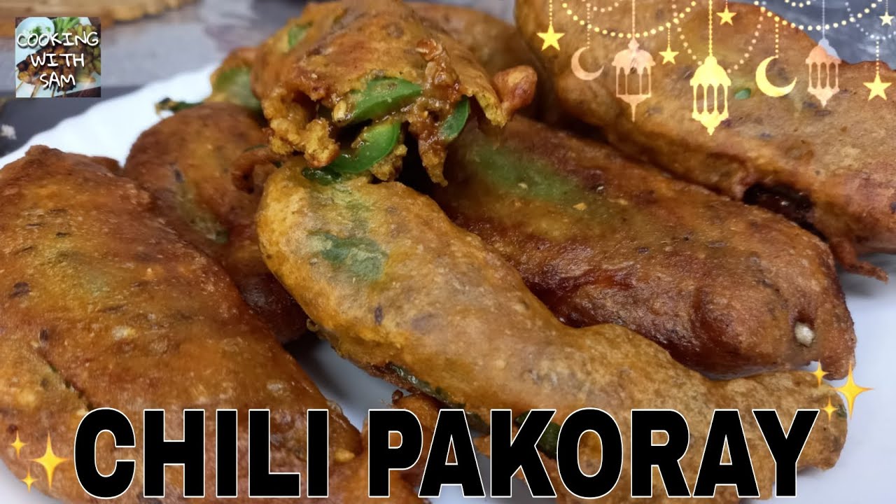 Green Chili Pakora Recipe! Let's try all the different kinds of Pakora ...
