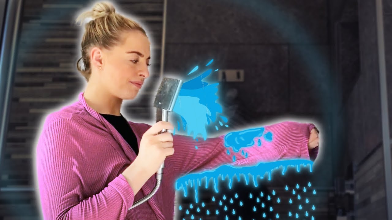 [ASMR] Wet clothes sounds | Bath Robe | Autumn Dressing Gown [Relax] 🚿 ...