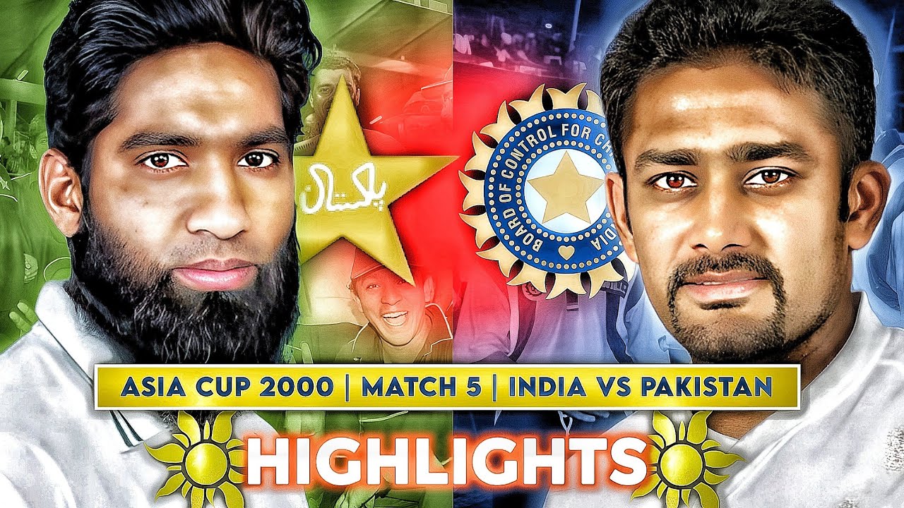 Asia Cup 2000 | Match 5 | India Vs Pakistan - YouTube