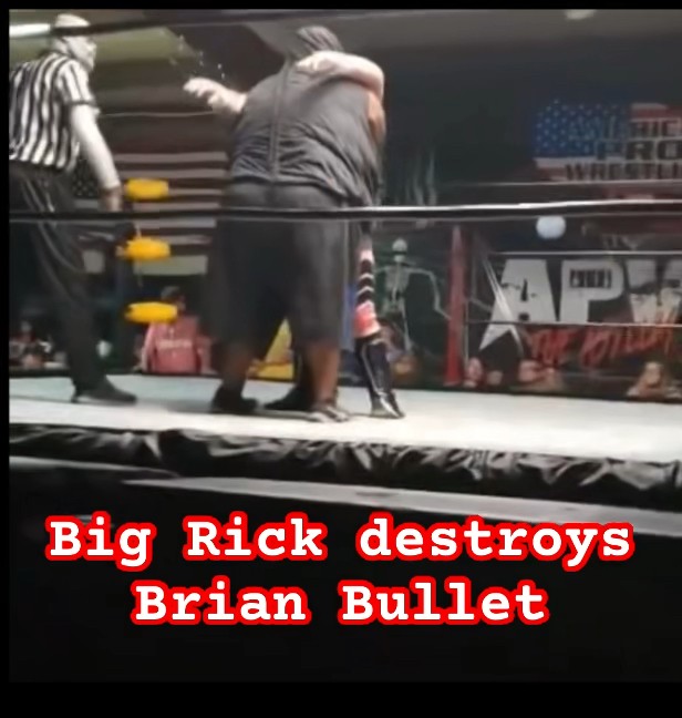 Big Rick VS Brian Bullet in Boiling Springs, Springs #shortvids #apw # ...