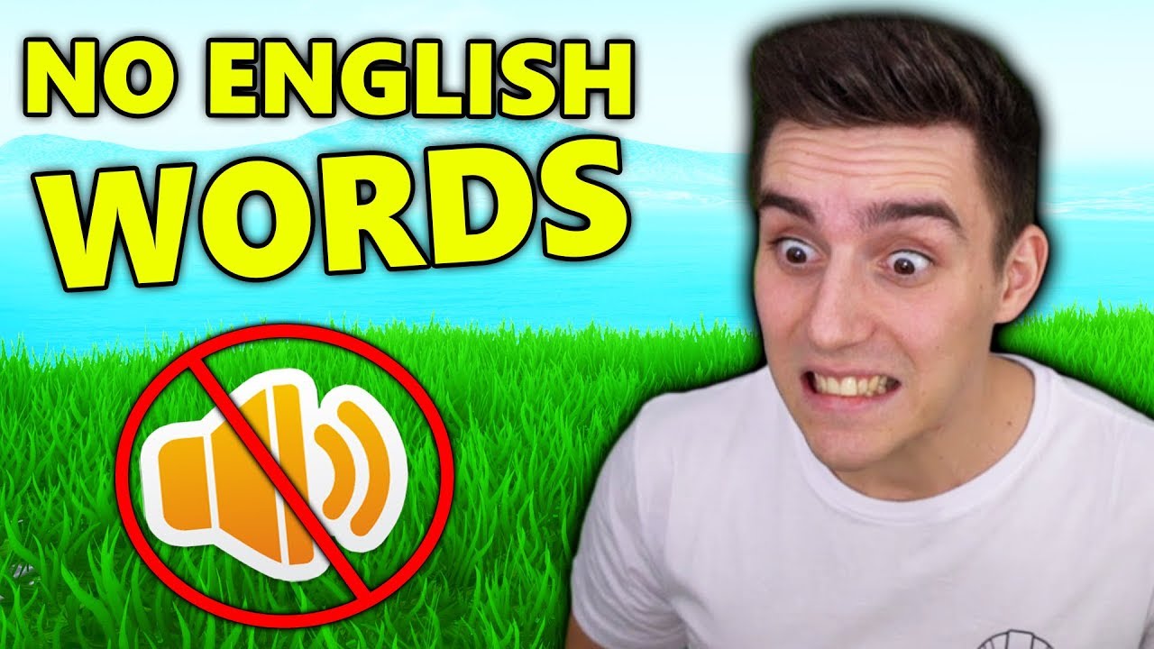 NO ENGLISH WORDS CHALLENGE!🔇 - YouTube