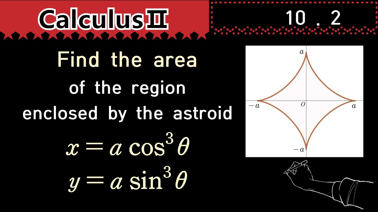 C10.2】 내사이클로이드 영역의 넓이 Area of the region enclosed by the Astroid x=a ...