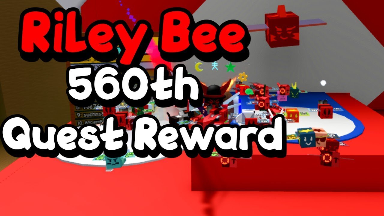 Riley Bee 560th Quest Reward! Bee Swarm Simulator - YouTube