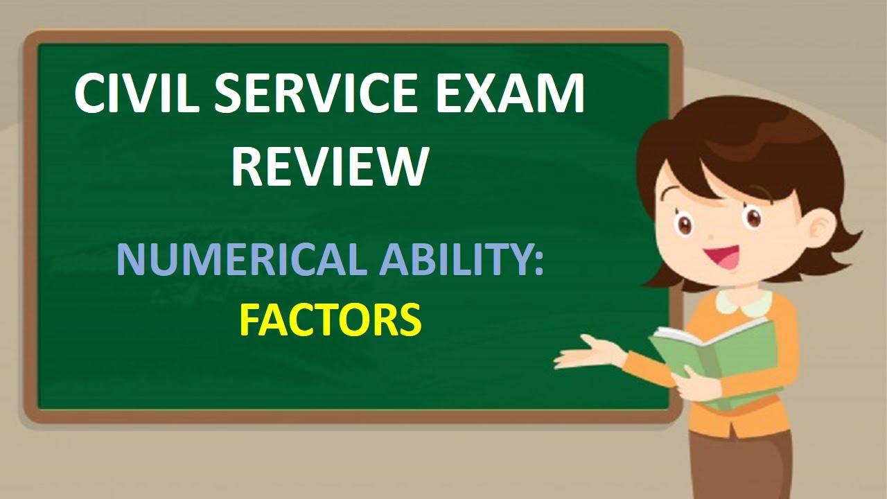Civil Service Exam: Numerical Ability- Finding the Factors - YouTube