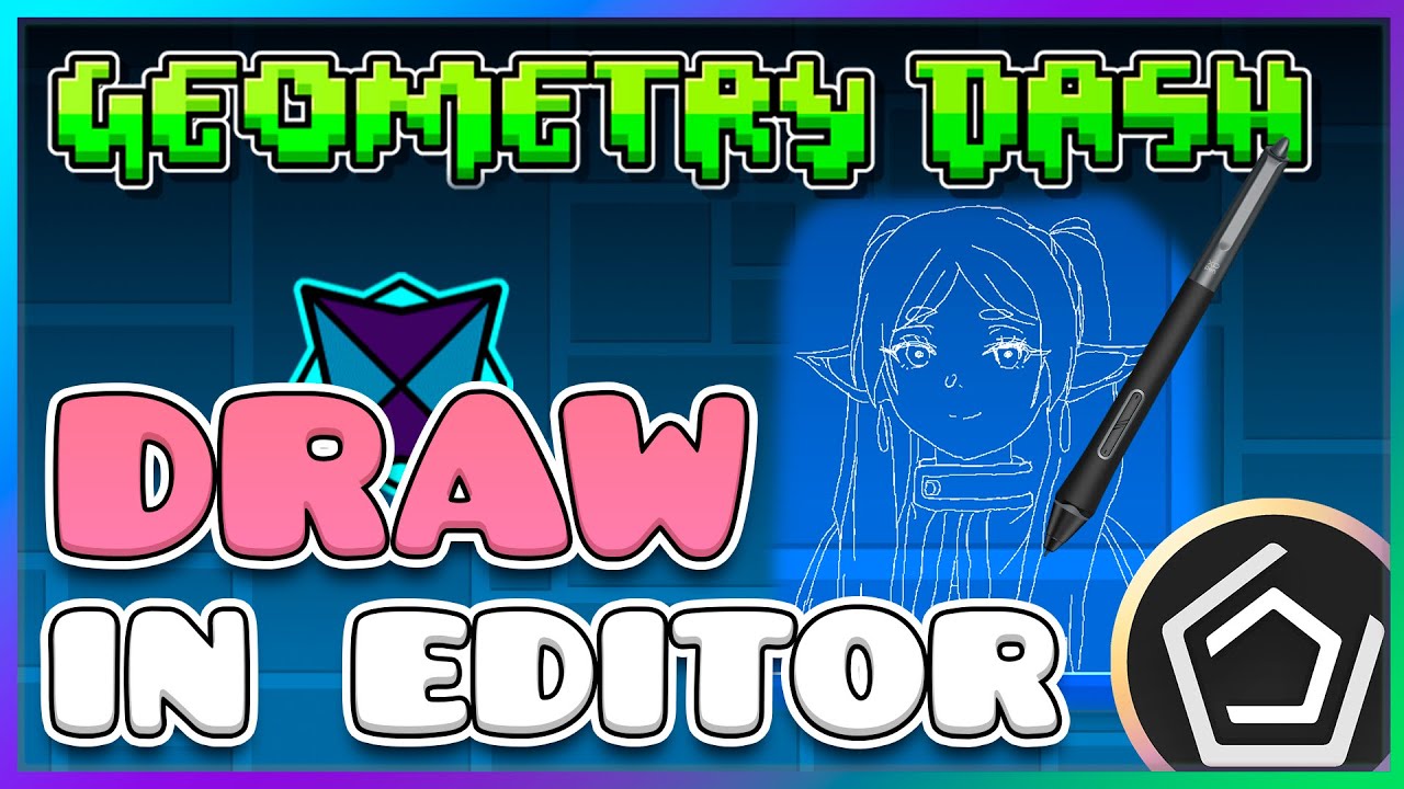 HOW TO be able to DRAW in GD EDITOR | Geometry Dash 2.2 Mod Tutorial 🛠️ ...