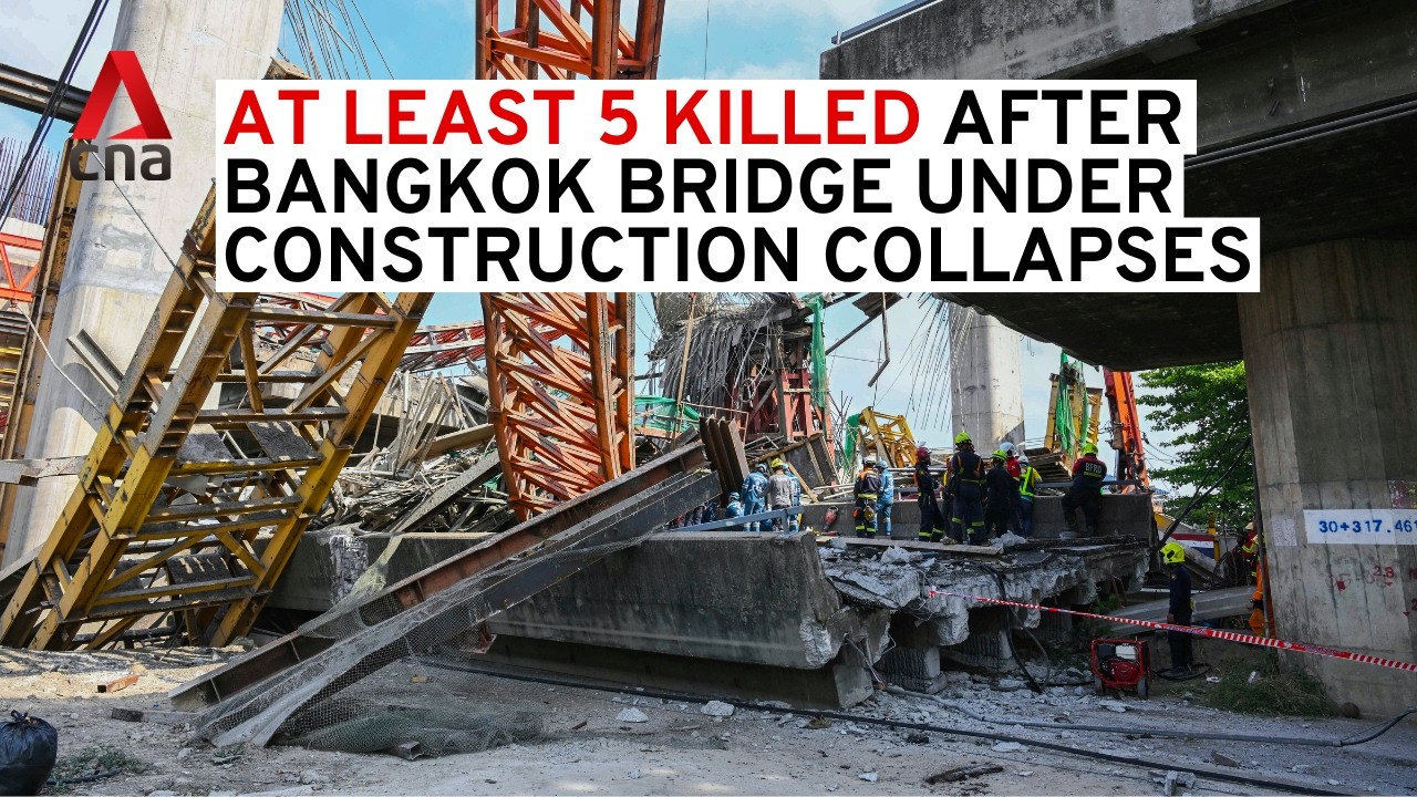 At least 5 killed after Bangkok expressway bridge under construction ...