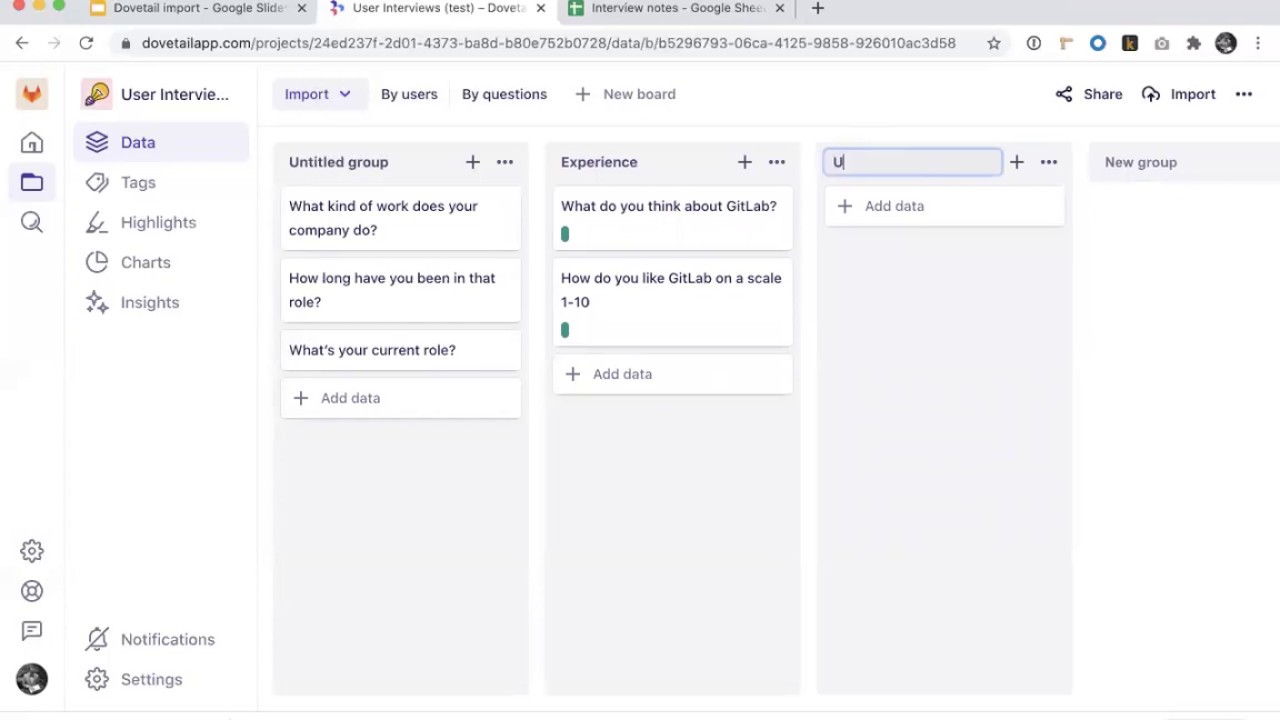 How to structure data in Dovetail using import - YouTube