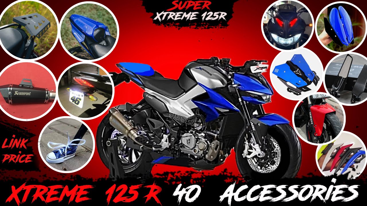 Xtreme 125r all accessories🔥Xtreme 125r full modification visor,winglet ...