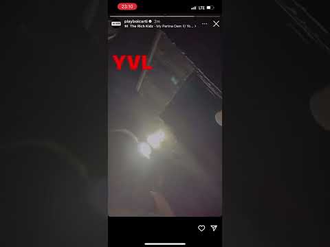 Playboi carti, ig story, showing the lv fit, YVL - YouTube