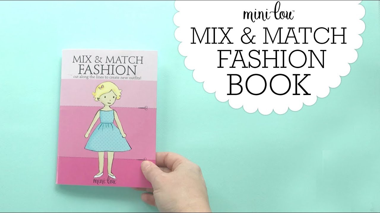 Create and color a Kids Fashion Book - YouTube