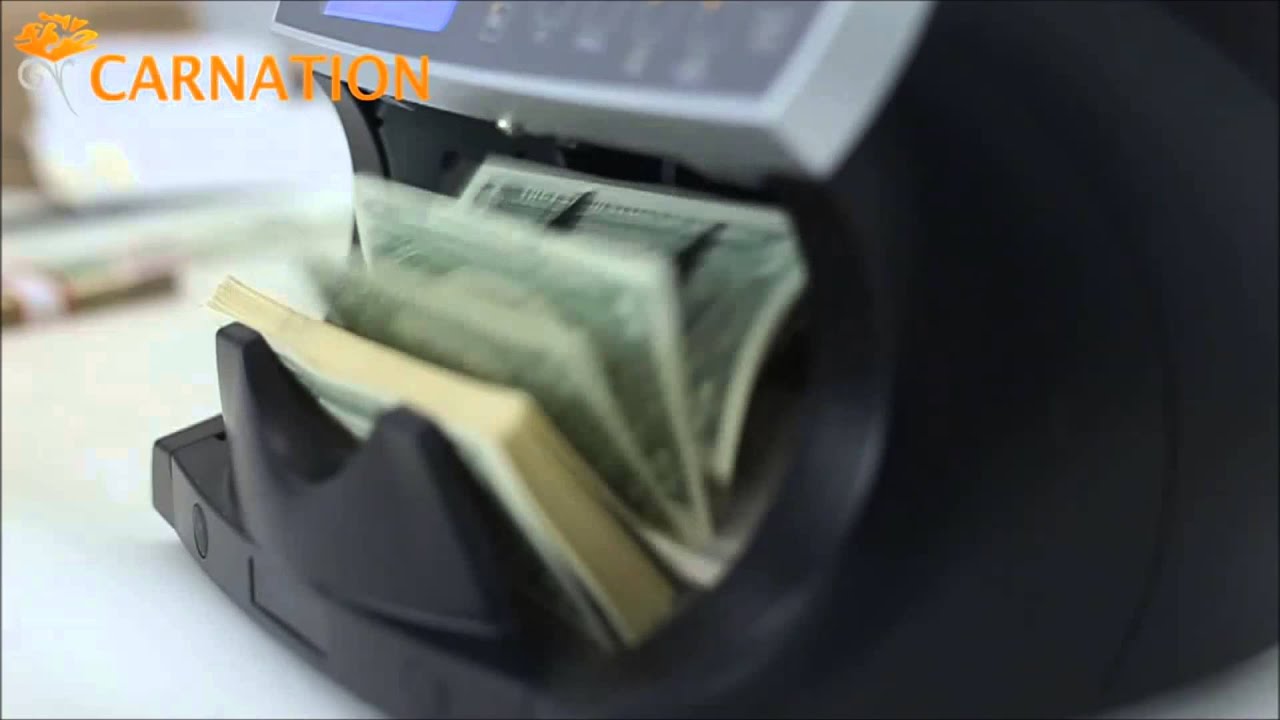 Currency Counter Carnation CR3 Mixed Bills Currency Value Counter - YouTube