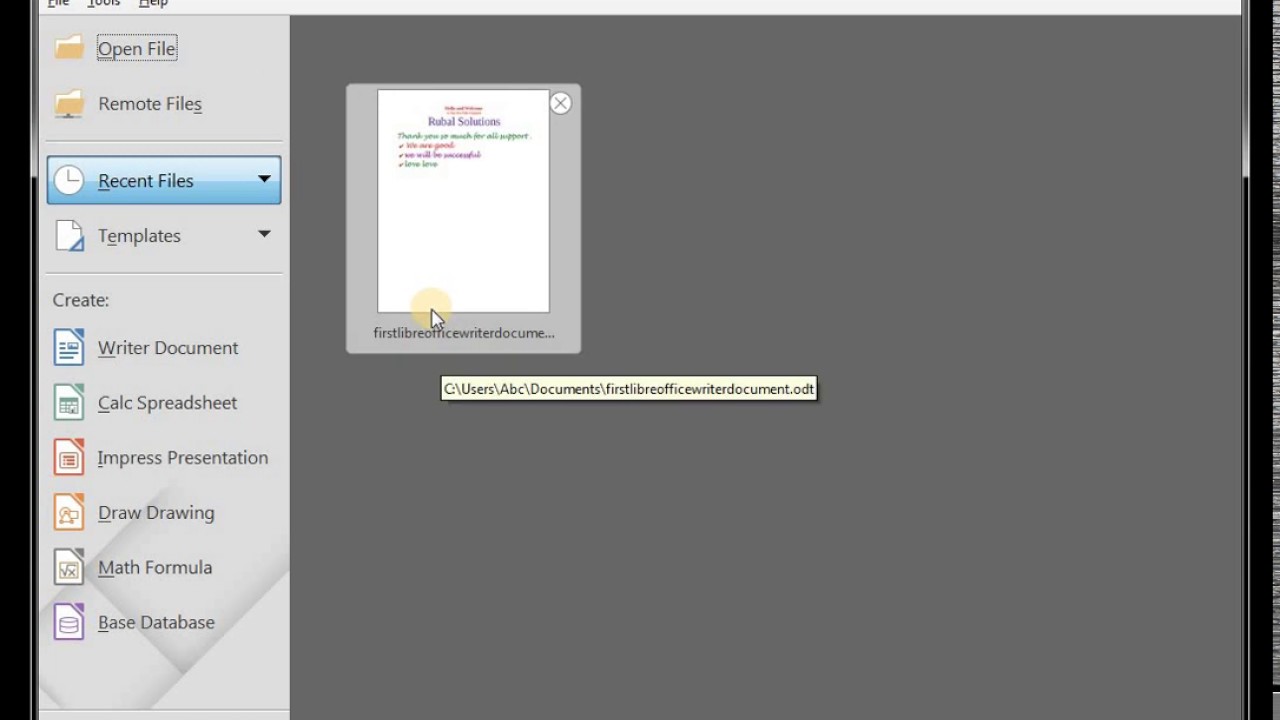 Libre Office Writer - A Practical Session - YouTube