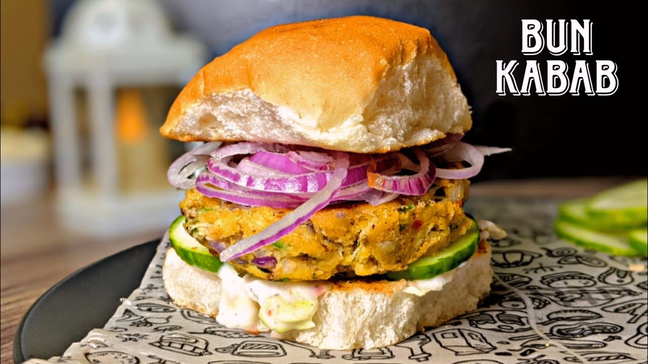 Street Style Bun Kabab Recipe | Mini Bun Kababs | Anday Wala Burger ...