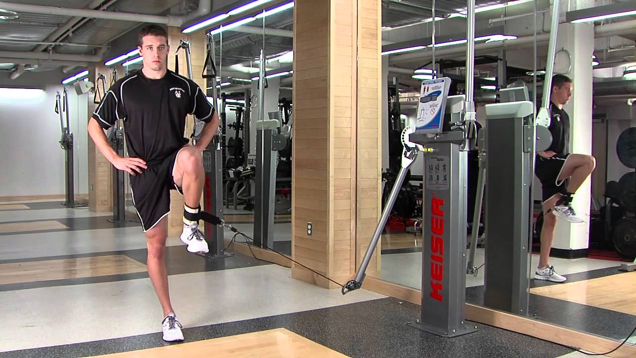 1 Leg Hip Crossovers - YouTube