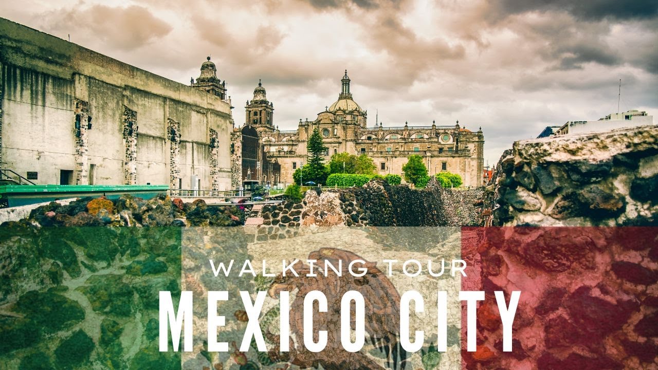 Mexico City Walking Tour 2022 - original sound - walking meditation ...