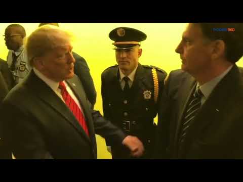 Bolsonaro compartilha cumprimento à Trump na ONU