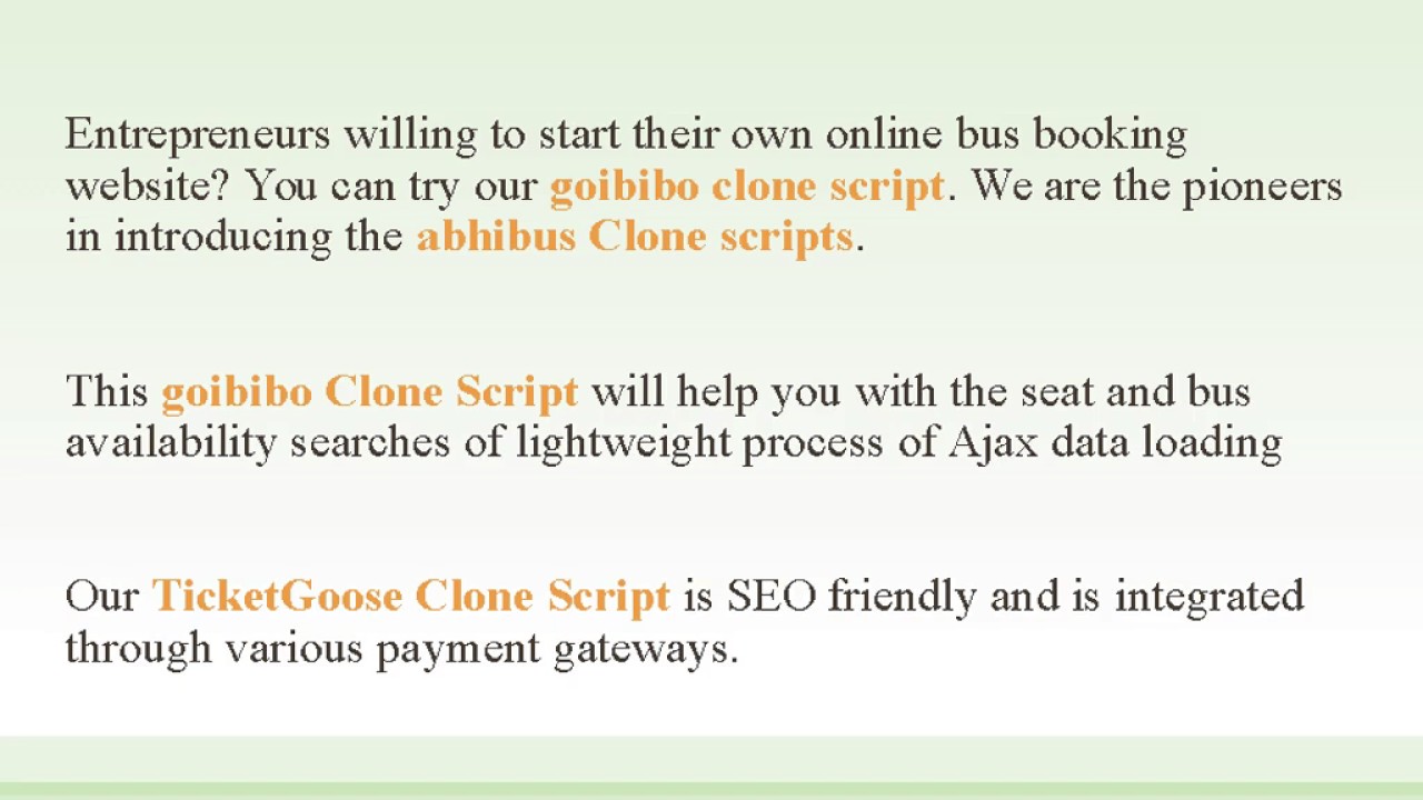 goibibo Clone | abhibus Clone | goibibo Script - YouTube