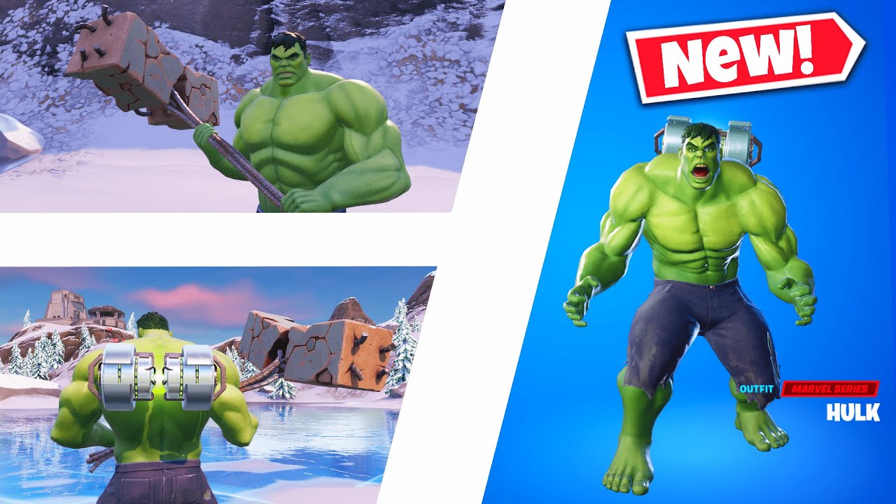 Fortnite X Hulk Skin Showcase & Gameplay! - YouTube
