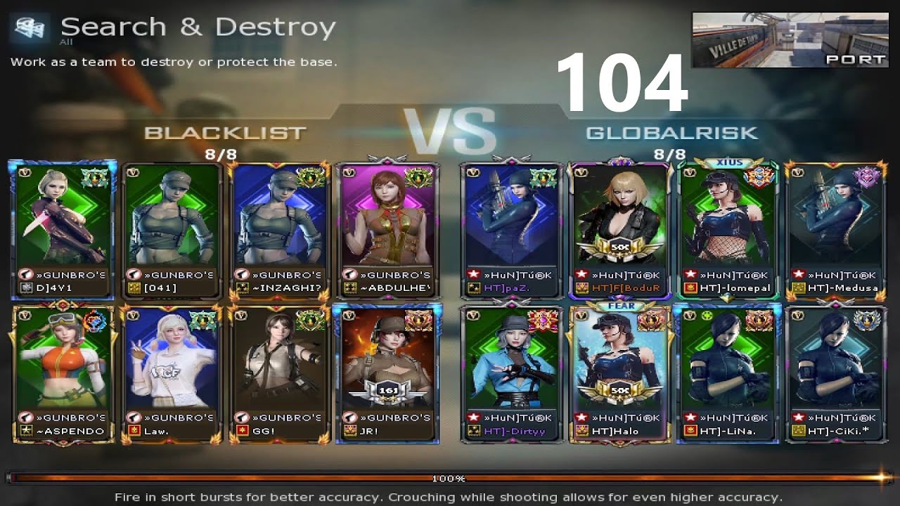 »HuN]Tú®Ks VS »GUNBRO'S Port [CrossFire Clan War] #104 - YouTube