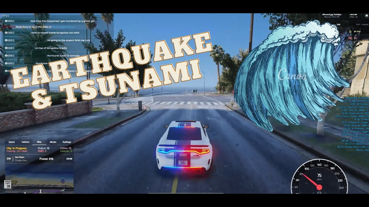 Natural Disasters Strike L.A.! #ladojrp #fivem #firegoose - YouTube