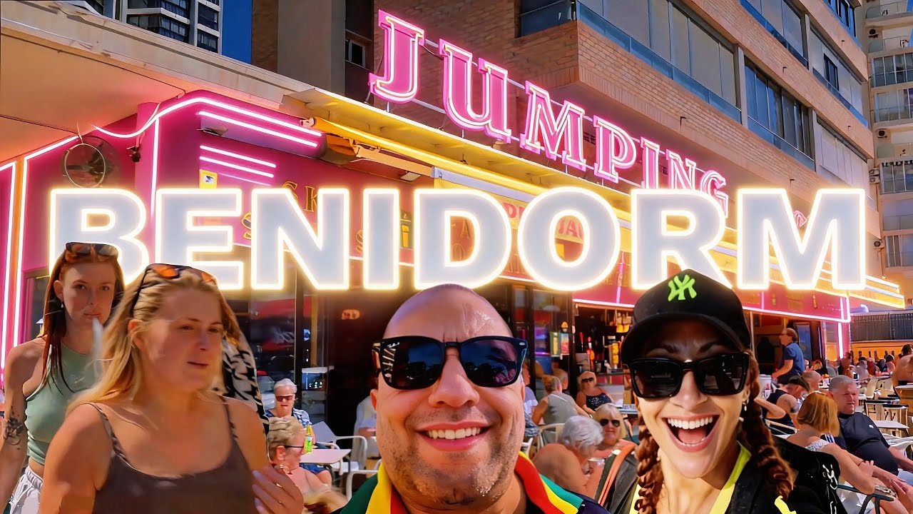 Exploring Benidorm’s Party Street by Day 🍺 | Bars, Eats & Jumping Jacks ...