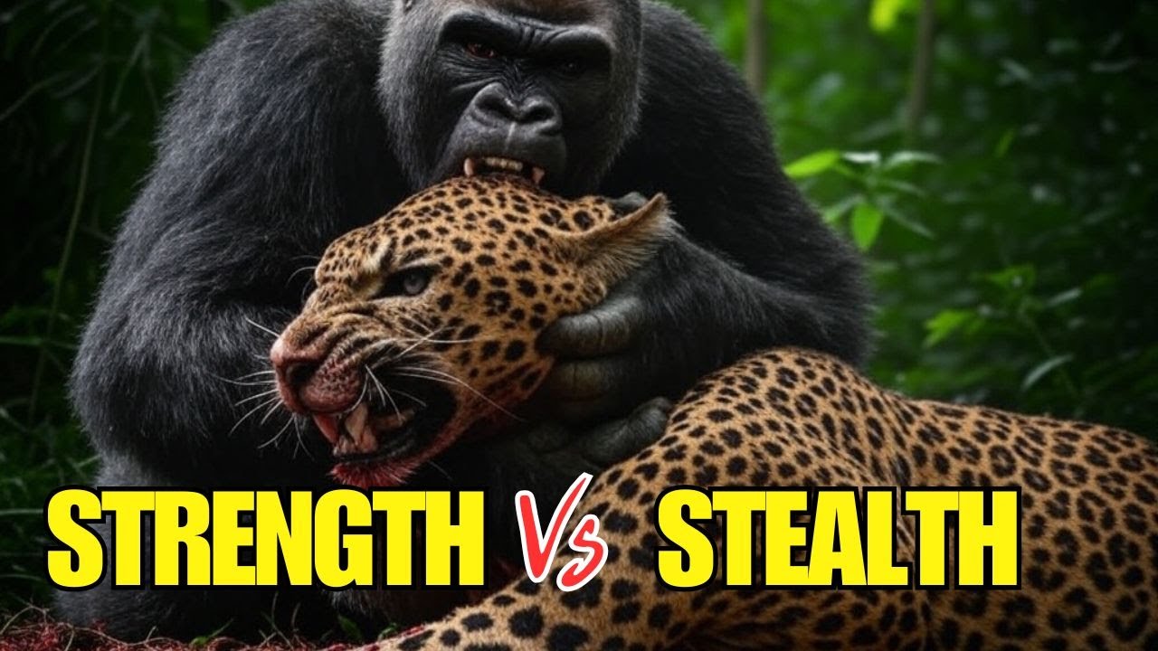 Jungle Giants at War: Gorilla vs. Leopard – Who Rules the Rainforest ...