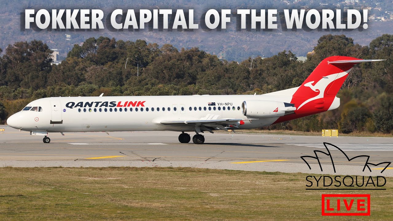 [4K/60] Perth Plane Spotting! Fokker Capital Of The World! SydSquad Live Stream Highlights - YouTube