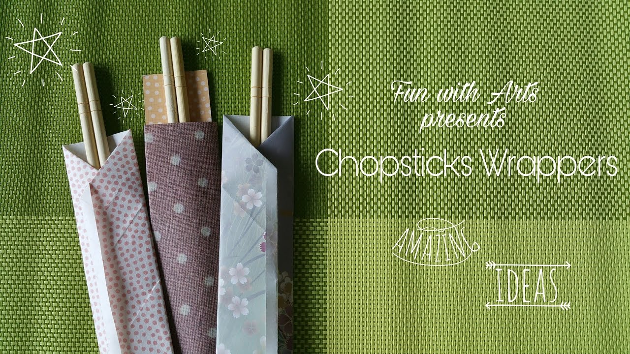 D.I.Y Chopsticks Wrappers - YouTube