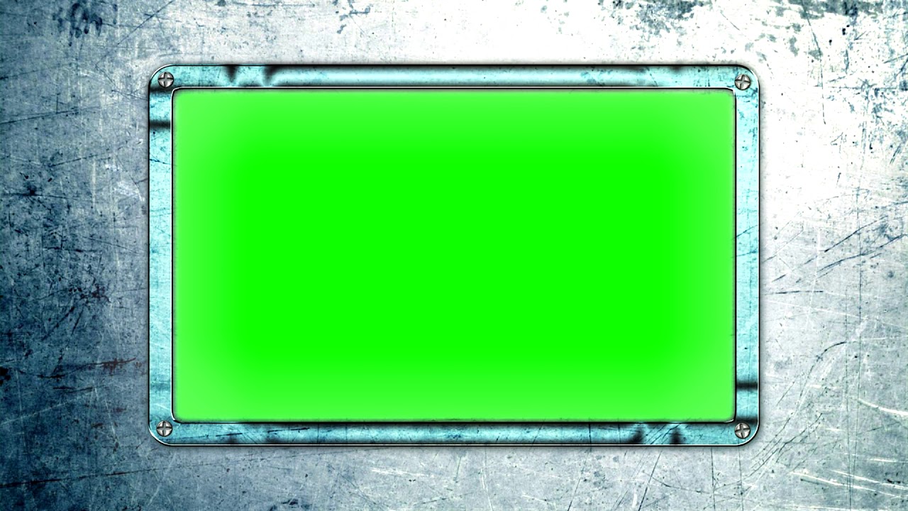 Green screen metal frame for your photo or video. - YouTube